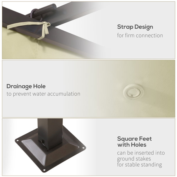 Dakota Fields Padgett W 3.5m x D 3.5m Retractable Patio Cover Awning & Reviews | Wayfair.co.uk